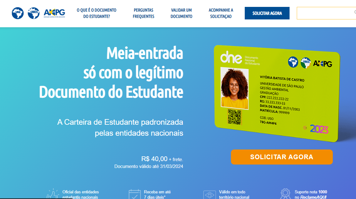 Como solicitar a Carteira de Estudante Digital? Passo a Passo